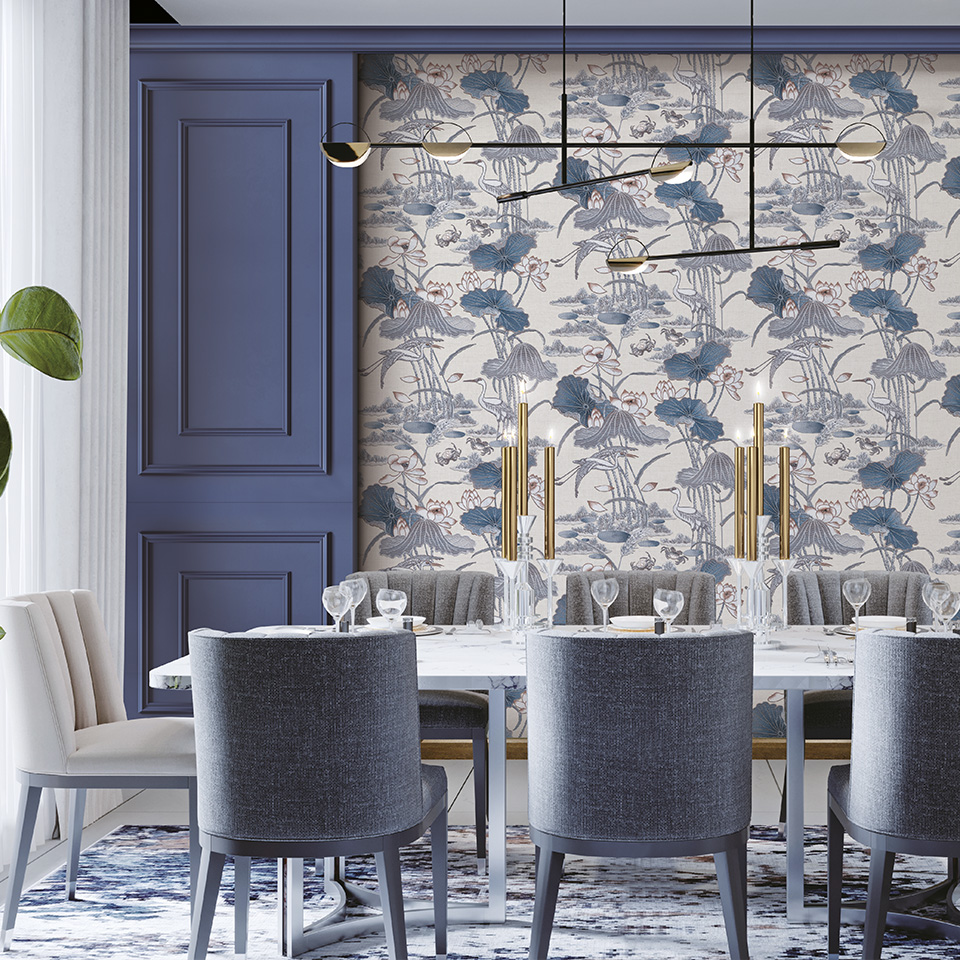 Klassisk blå - Tapeter, Trend, Mønstre | Fargerike