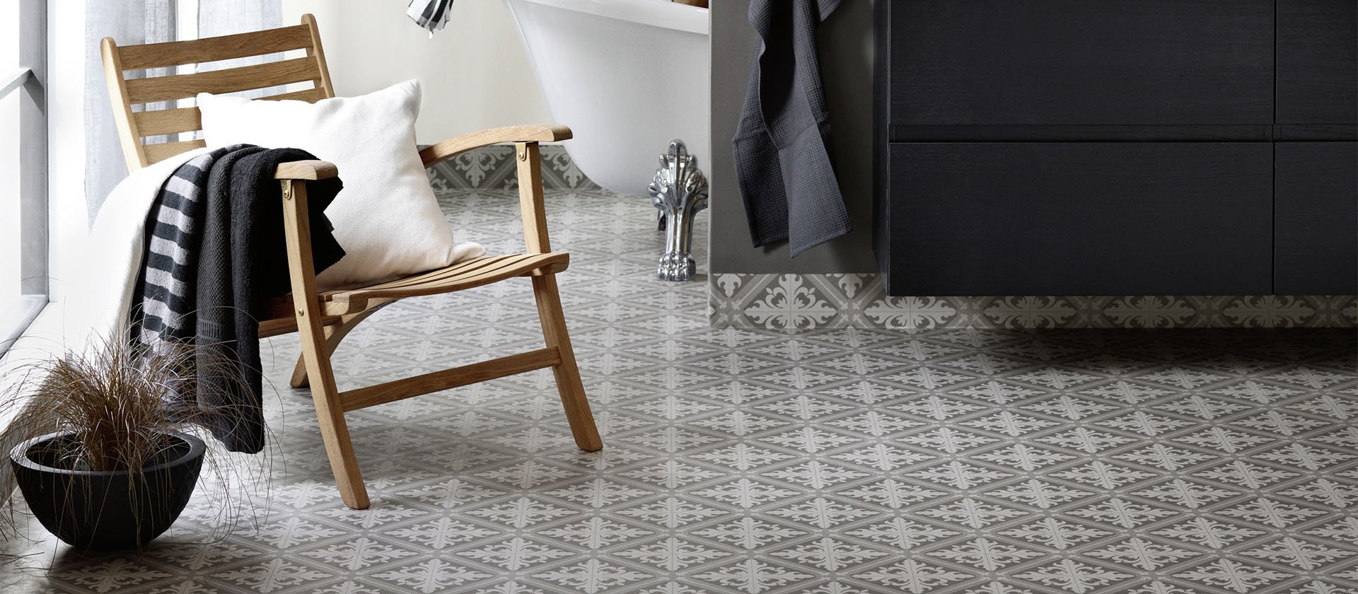 Gulvbelegg til bad - Badegulv inspirasjon | Fargerike