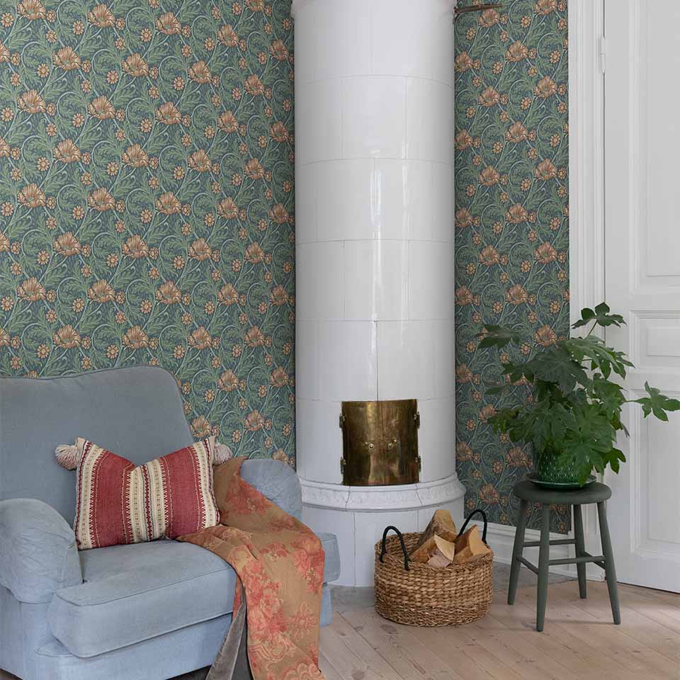 Tapet til stue - Inspirasjon til stuen | Fargerike