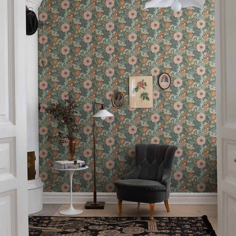 Tapet til stue - Inspirasjon til stuen | Fargerike